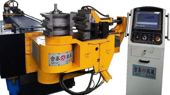 Heavy Duty Semi Automatic Pipe Bending Machine Durable 85000kg CNC100RET-P